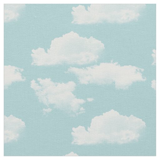 Clouds Fabric | Zazzle