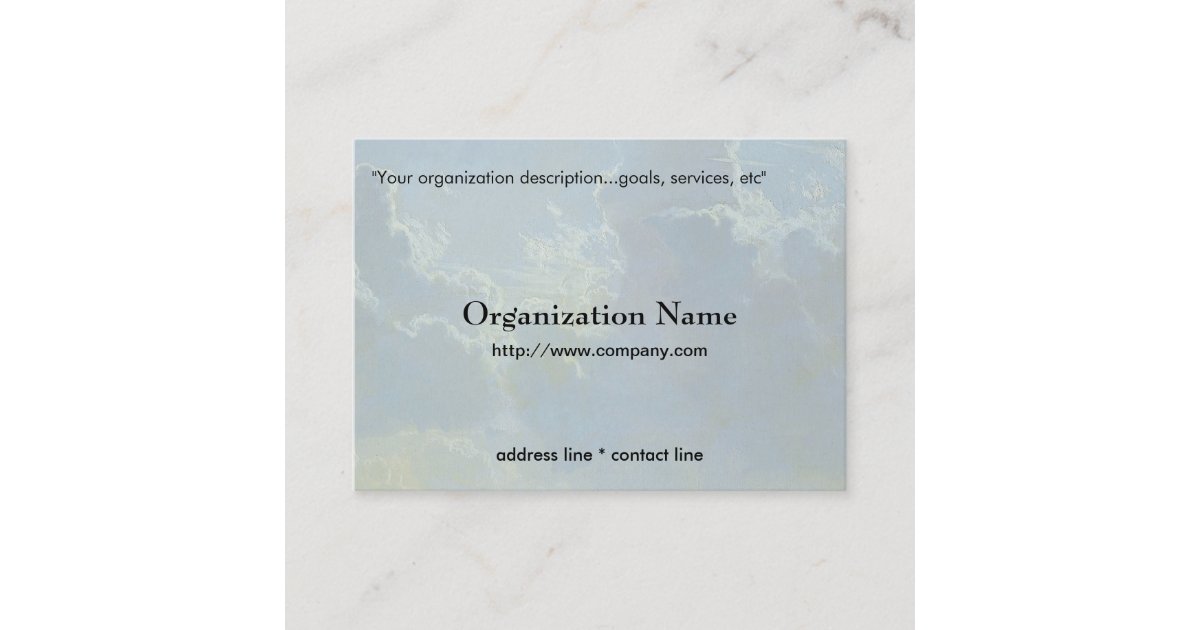 clouds, general business card | Zazzle