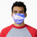 Clouds in Clear Blue Sky Adult Cloth Face Mask | Zazzle