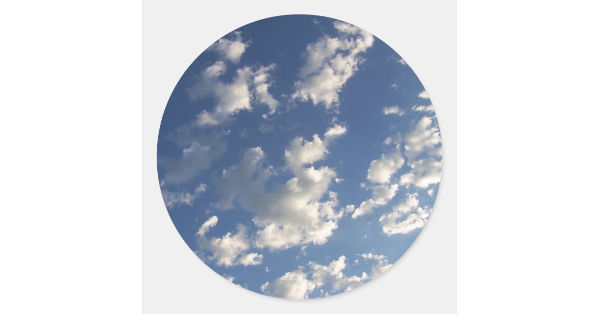 clouds in sky stickers | Zazzle