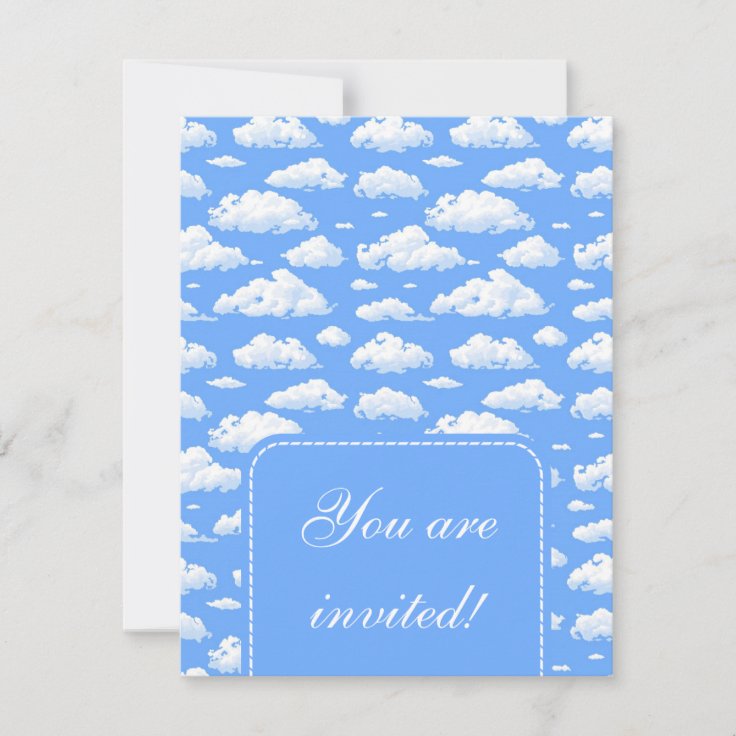 Clouds Invitation | Zazzle