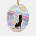 Clouds - Labrador Angel (Chocolate) Ceramic Ornament | Zazzle