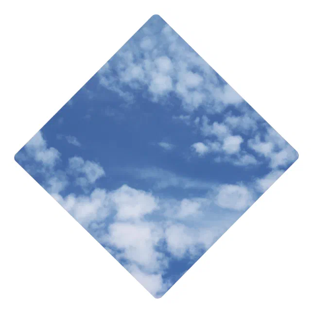 Cloudy Sky Graduation Cap Topper | Zazzle