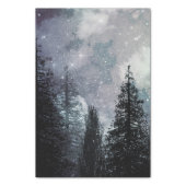 Cloudy Winter Pine Forest Decoupage Tissue Paper | Zazzle