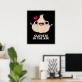 Clove Is In The Air Funny Garlic Pun Dark BG Poster | Zazzle