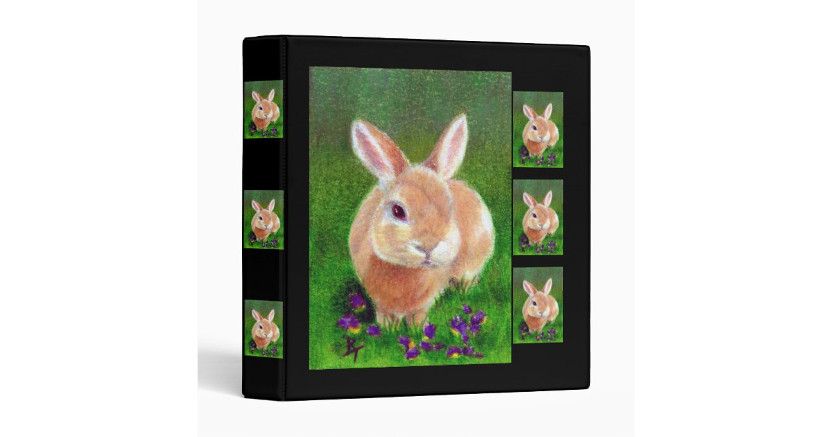 Clover Bunny Binder | Zazzle