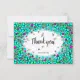 clover cute flower ornament Flat Thank You Card | Zazzle