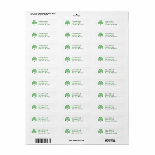 Clover Label | Zazzle