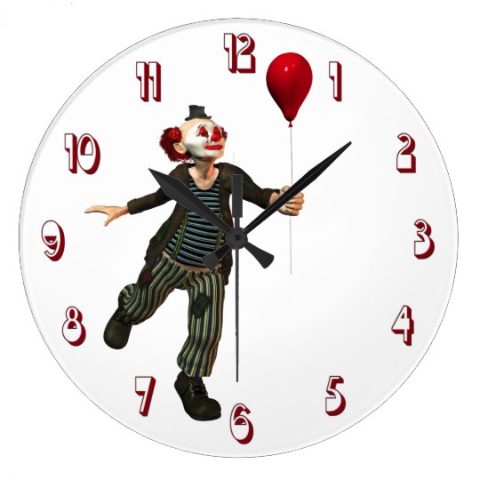 Clown 3 Wall Clock | Zazzle.com