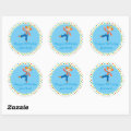 Clown | Circus Theme | Personalized Classic Round Sticker | Zazzle