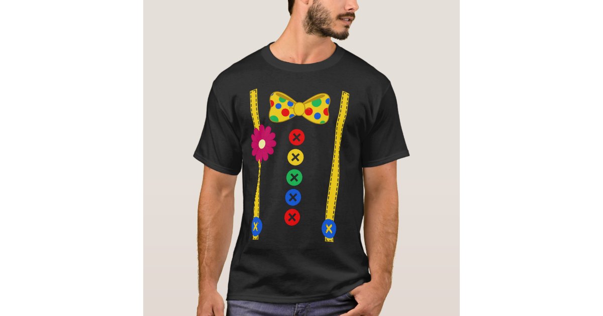 Clown Costume T-Shirt Funny Circus Halloween | Zazzle