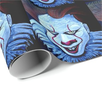 Clown:Evil Wrapping Paper | Zazzle