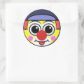 Clown Face Classic Round Sticker | Zazzle