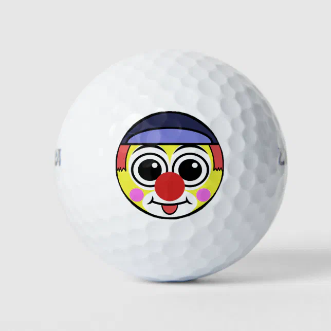 Clown Face Golf Balls | Zazzle