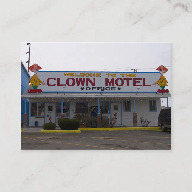 Clown Motel Business Card | Zazzle