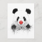 Clown panda postcard | Zazzle