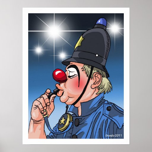 CLOWN POLICE POSTER | Zazzle