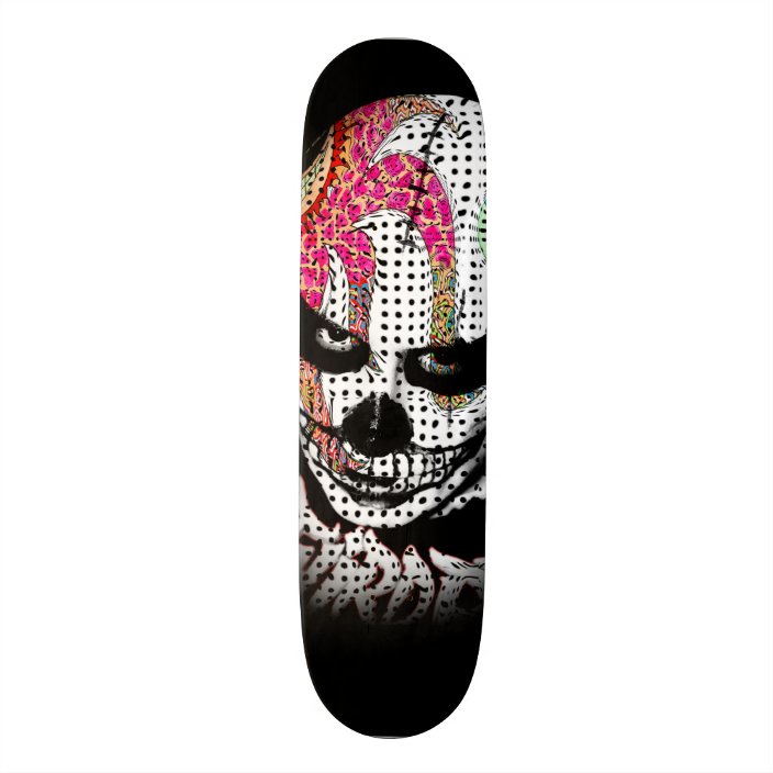 Clown Skull Skateboard | Zazzle.com