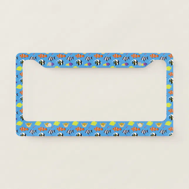 Clownfish and Friends License Plate Frame | Zazzle