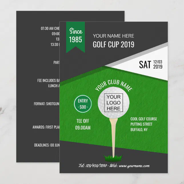 Club/Corporate Golf Tournament Invitation | Zazzle
