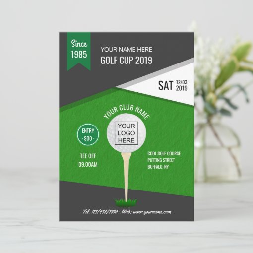 Club/Corporate Golf Tournament Invitation | Zazzle
