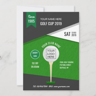 Club/Corporate Golf Tournament Invitation | Zazzle