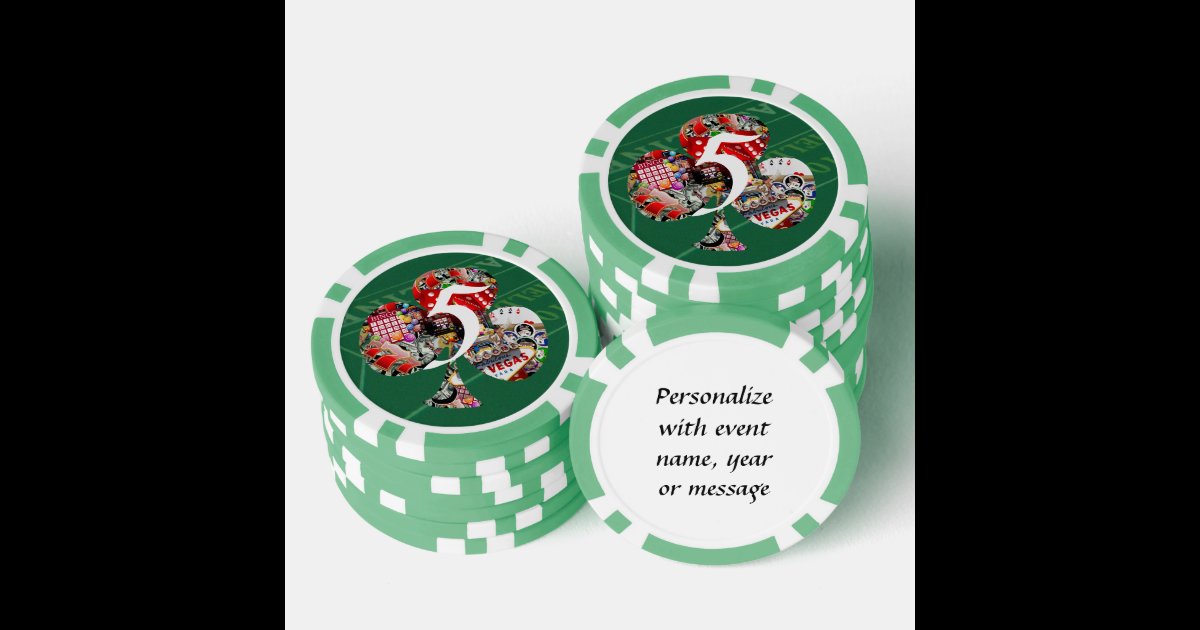 Club - Las Vegas Playing Card Shape Poker Chips | Zazzle