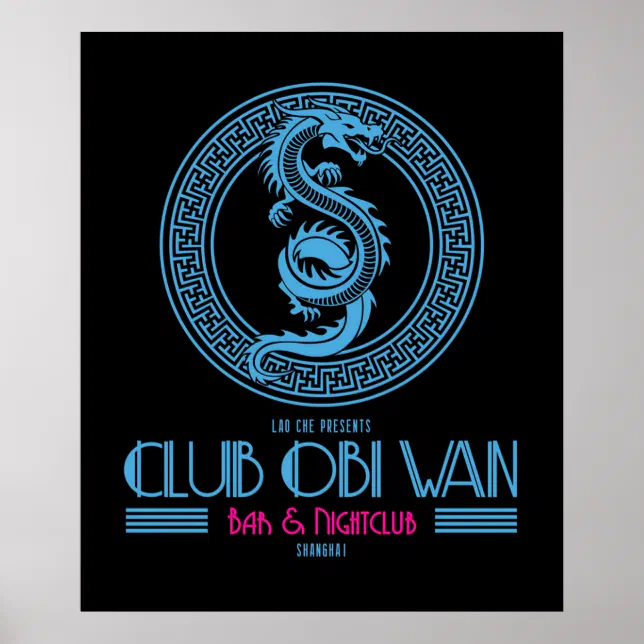 Club Obi Wan logo inspired by the Temple of Doom Poster | Zazzle