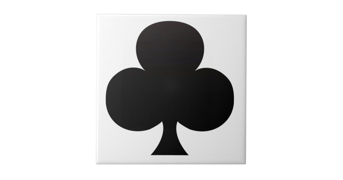 Club Poker Icon Tile | Zazzle