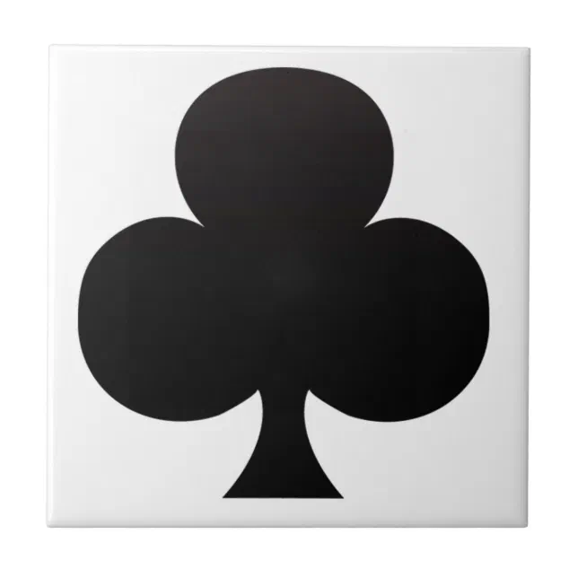 Club Poker Icon Tile | Zazzle