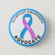 Clubfoot Awareness Advocate Ribbon White Button | Zazzle