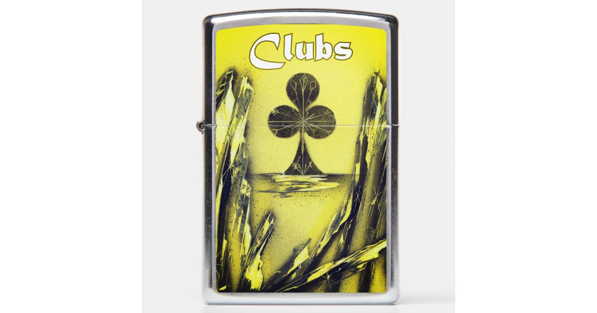 Clubs Playing Cards Suit Zippo Lighter | Zazzle