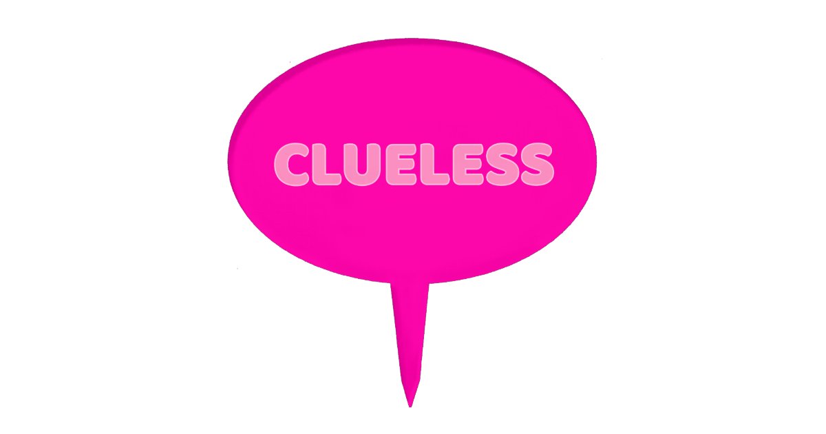 Clueless I Cake Topper | Zazzle