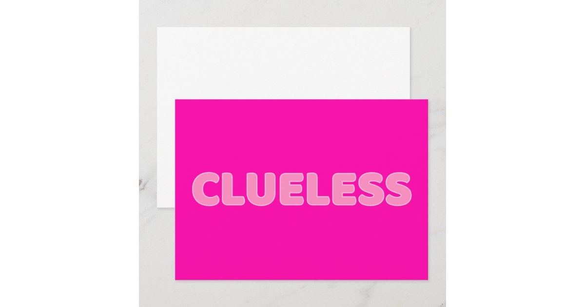 Clueless I Invitation | Zazzle