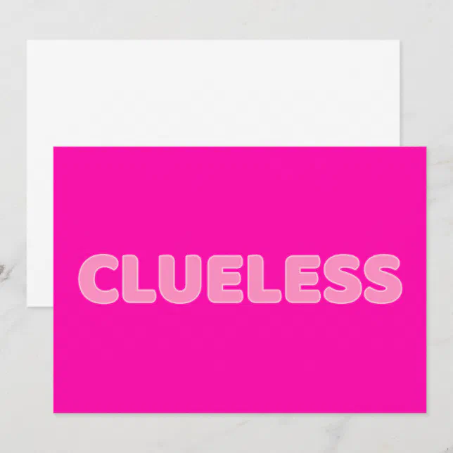 Clueless I Invitation | Zazzle