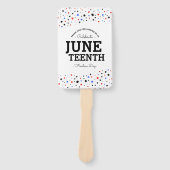 Cluster of Stars | Juneteenth Information Hand Fan | Zazzle