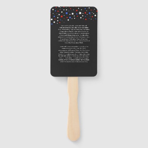 Cluster of Stars | Juneteenth Information Hand Fan | Zazzle