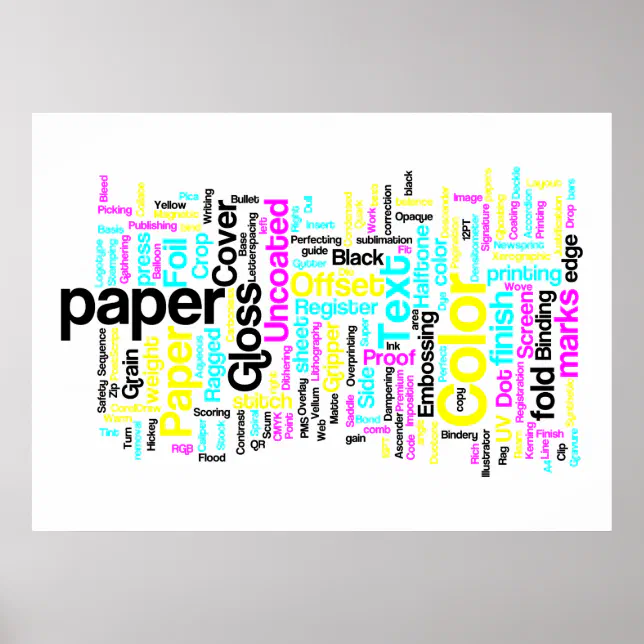 CMYK Designers Poster | Zazzle
