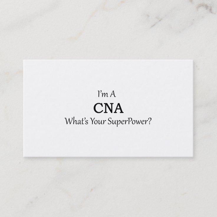 CNA BUSINESS CARD | Zazzle