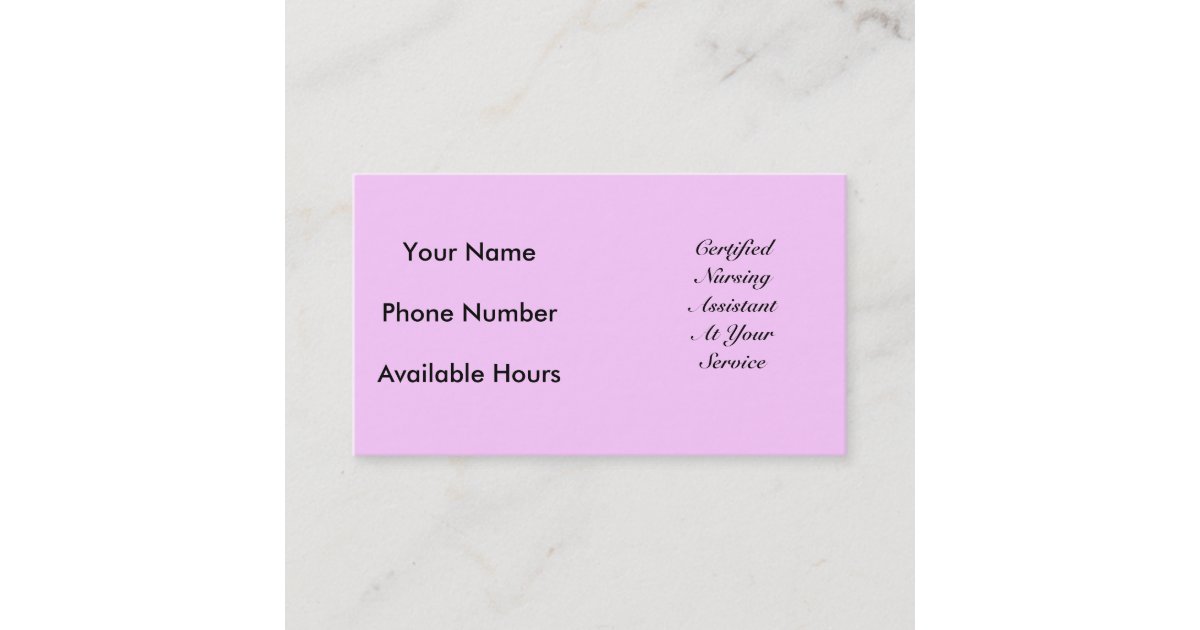CNA Business cards | Zazzle.com