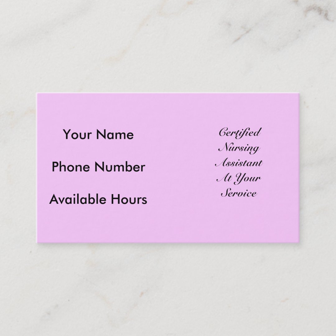 CNA Business cards | Zazzle