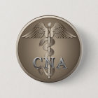 CADUCEUS CNA CERTIFIED NURSE ASSISTANT BUTTON | Zazzle.com