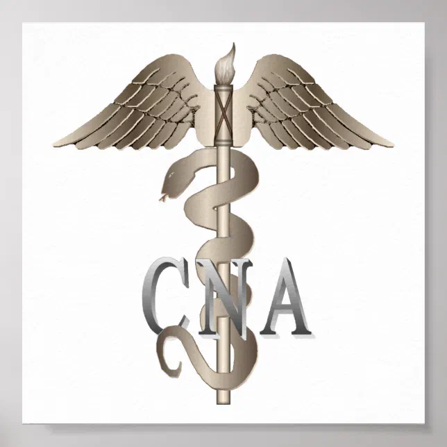 CNA Caduceus Poster | Zazzle