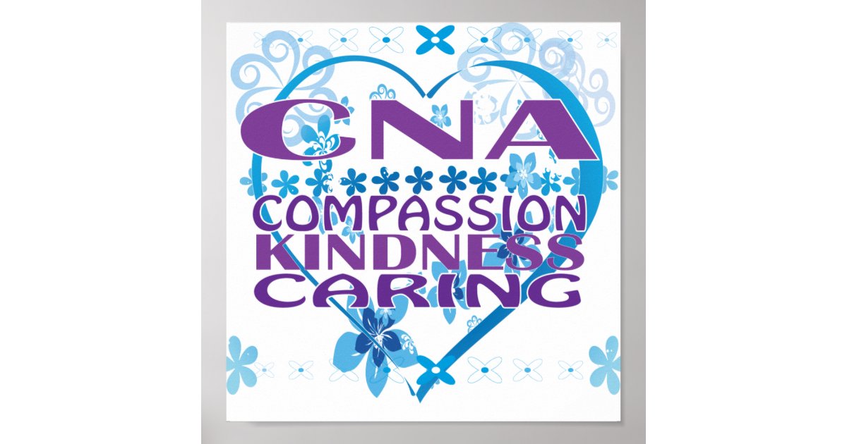 Cna Certified Nursing Assistant Poster Zazzle