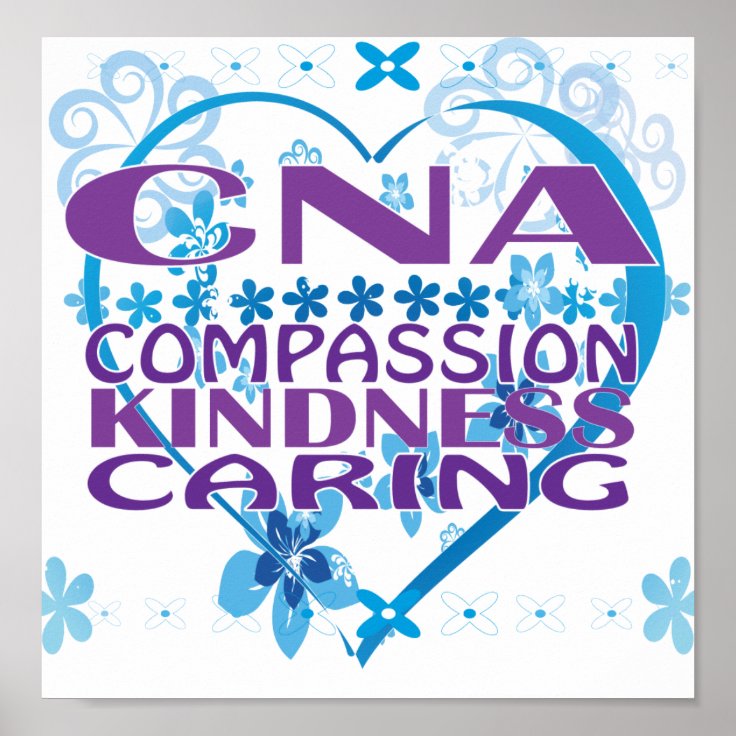 CNA- Certified Nursing Assistant Poster | Zazzle