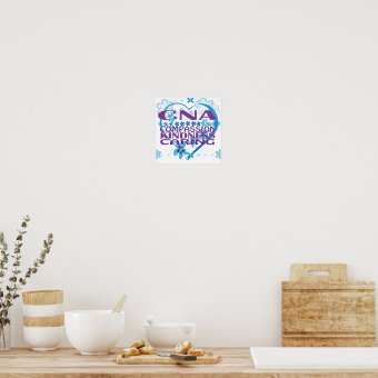 CNA- Certified Nursing Assistant Poster | Zazzle