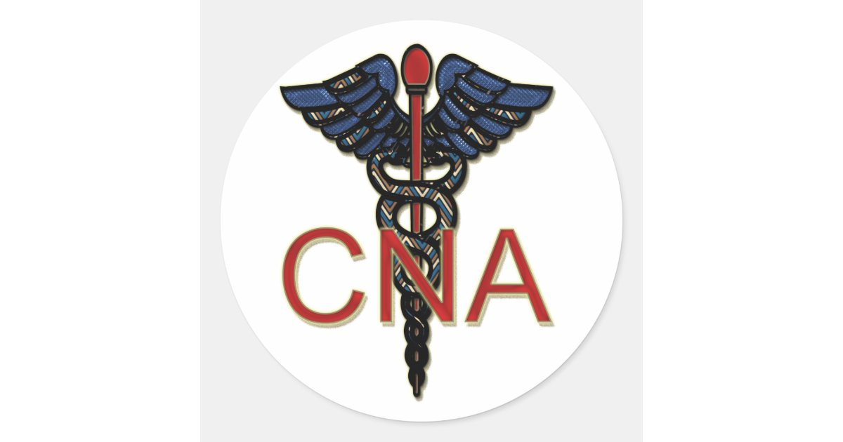 CNA CLASSIC ROUND STICKER | Zazzle