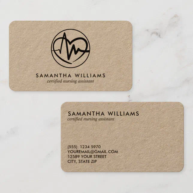 CNA Custom Logo or Photo Business Card | Zazzle