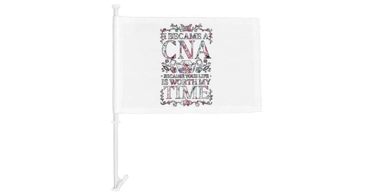 cna Nurse Car Flag | Zazzle