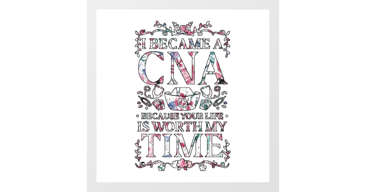 cna Nurse Floor Decals | Zazzle